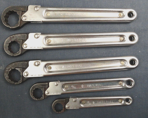 Vintage IMPERIAL 199-F Kwik-Tite Ratching Wrench Set Of (5) | eBay
