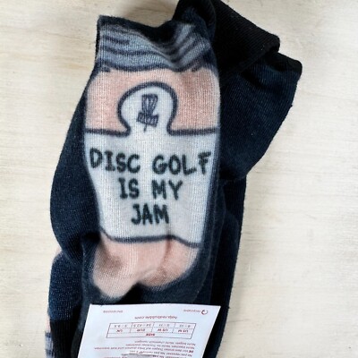 NWT Disc Golf Socks Disc Golf is my Jam Funny Socks Soft Recycled | eBay