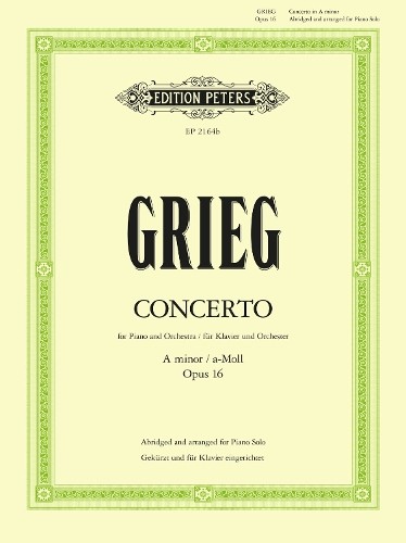 Edvard Grieg Wi Piano Concerto in a Minor Op. 16 Arrange (Paperback ...