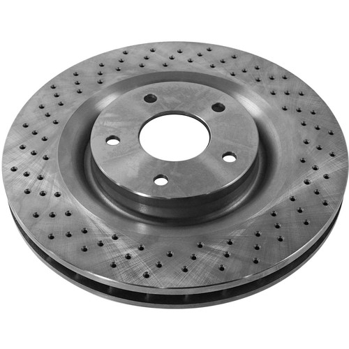 Front Cross-Drilled Disc Brake Rotors For 2005-2013 Chevrolet Corvette ...