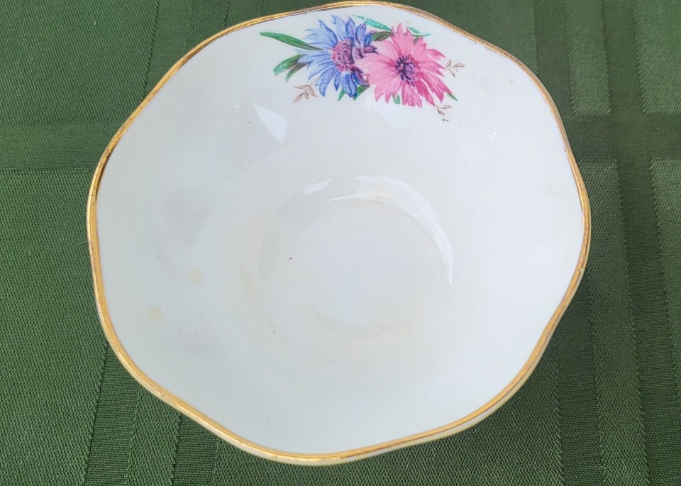 Vintage Set of EB Foley Bone China "Cornflower Blue" Creamer & Open ...