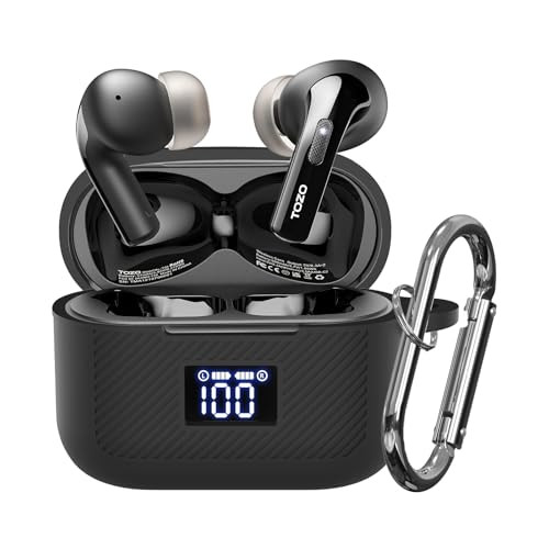 for TOZO T20/T21 Case Cover, Soft Silicone Protective Earbuds Case ...