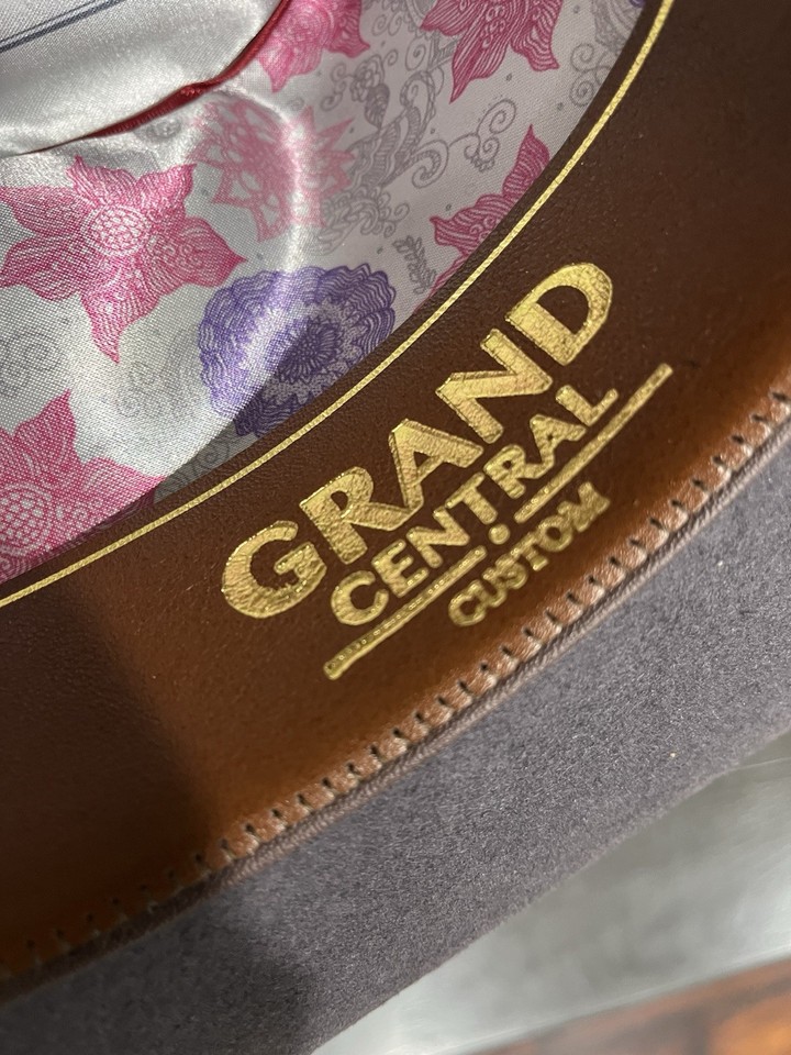 Grand Central Custom Edgar Alvarez Hand Made Cowboy Hat Sz 7 Dark Grey ...