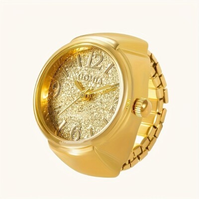 Vintage Punk Ring Watch – Mini Elastic Strap, Retro Quartz Design | eBay