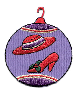 Red Hat Crafts - Fashion Christmas Ornament - Iron On Applique Patch ...