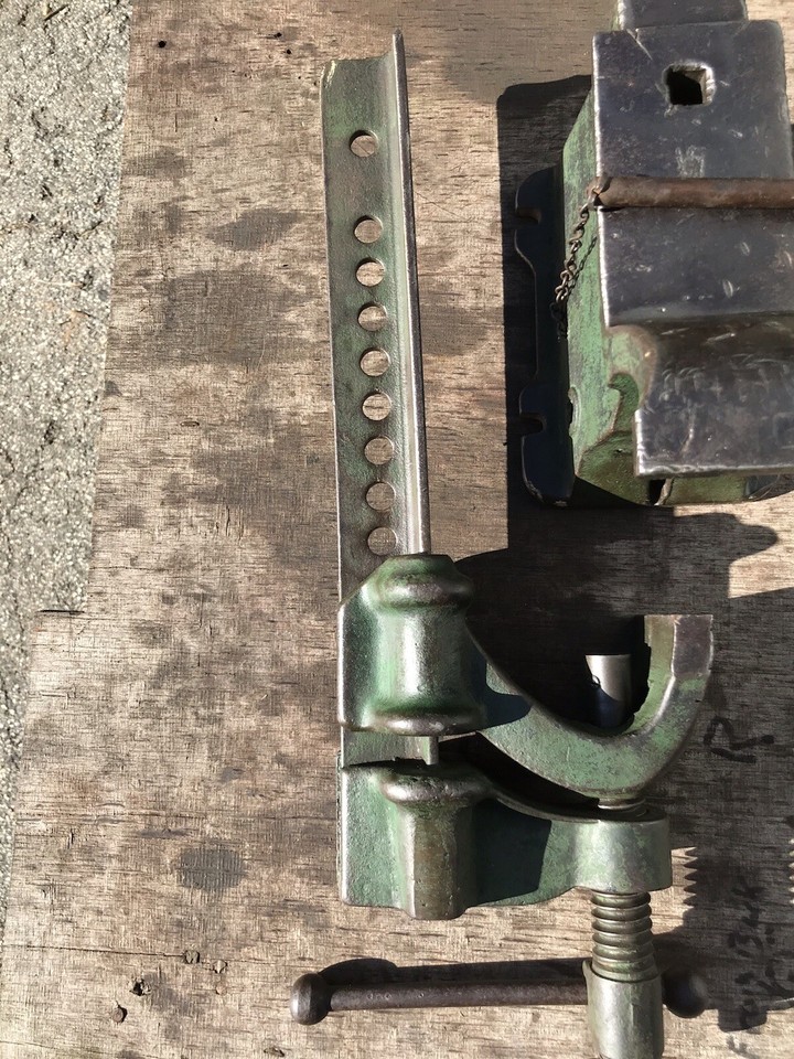 Antique 1914 Combination Vise Anvil Drill Nice Original Paint C.E ...