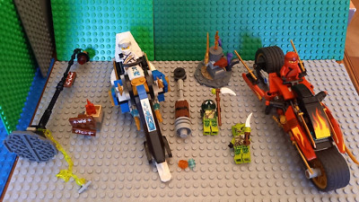 LEGO NINJAGO Legacy 70667 Kai's Blade Cycle & Zane's Snowmobile 100% ...