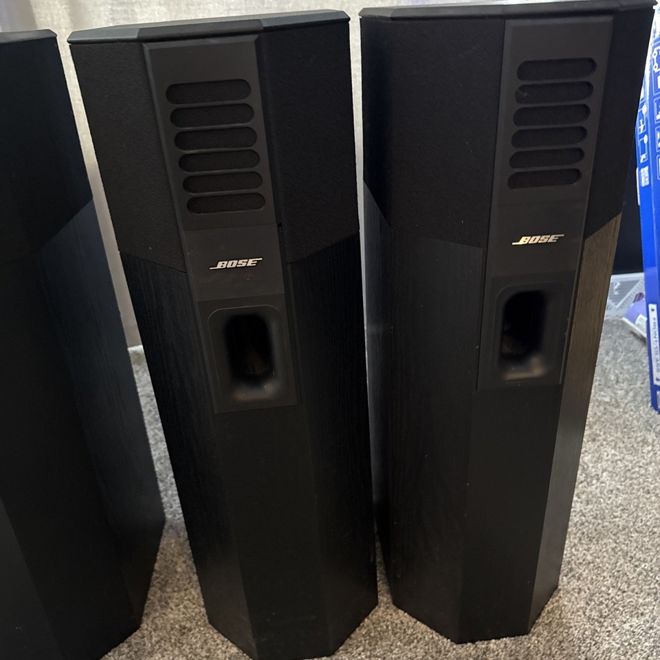 2 pair Bose 701 Direct Reflecting Tower Speakers Left & Right Pair 200W ...
