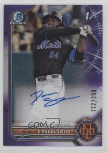 2022 Bowman Draft Chrome Pick Purple Refractor /250 D'Andre Smith #CDA ...