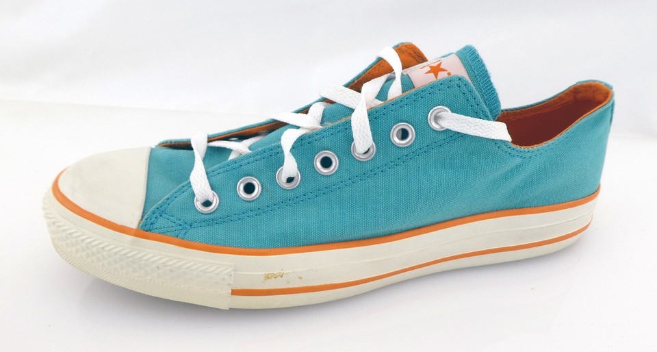 Converse Shoes Chuck Taylor All Star Ox Sea Blue/Orange Sneaker ...