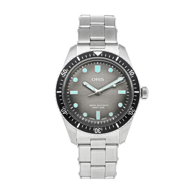 Oris Divers Gray Men's Watch - 01 733 7707 4053-07 8 20 18 for sale ...