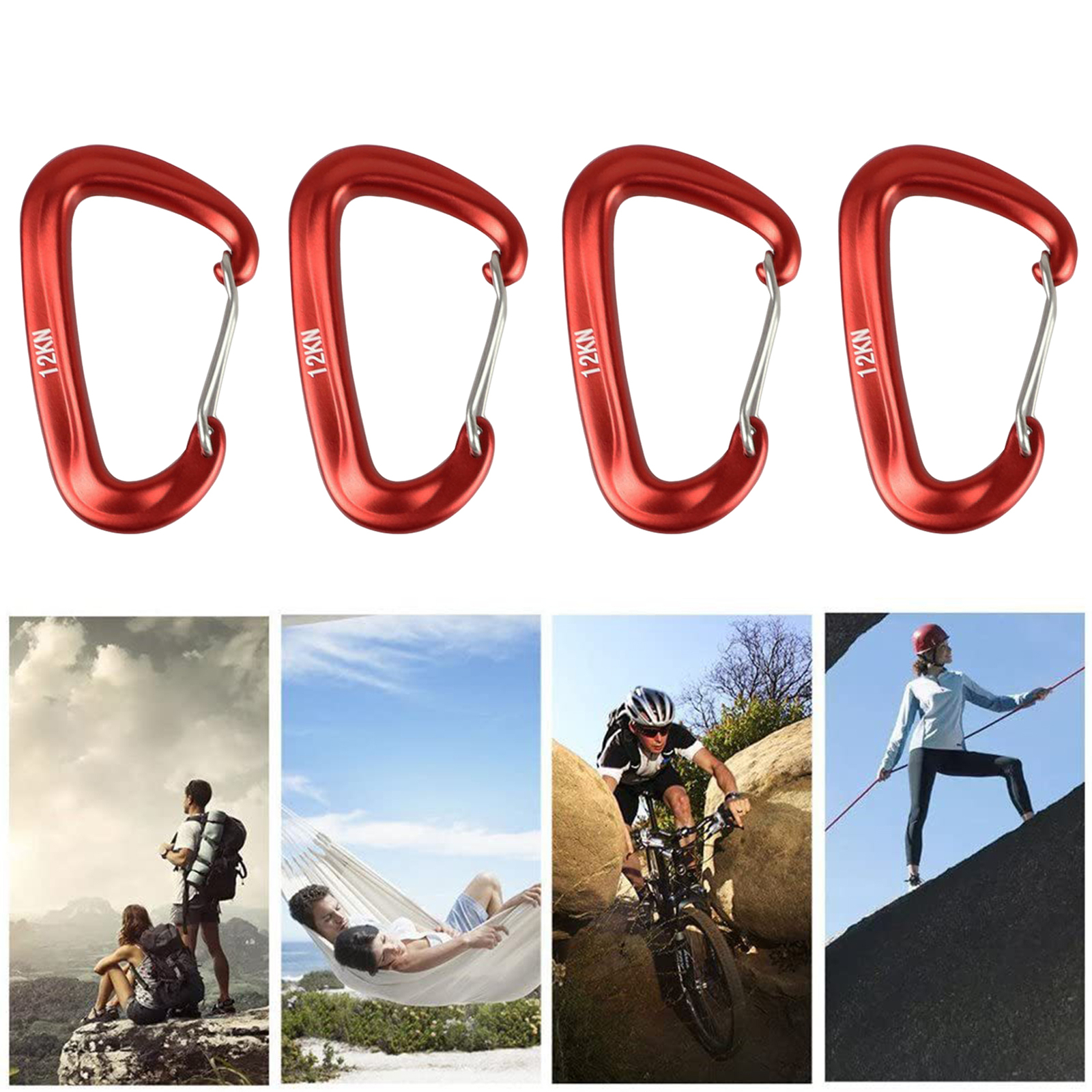 Strong Carabiner Clips Reliable Carabiners High Strength Heavy Duty for ...