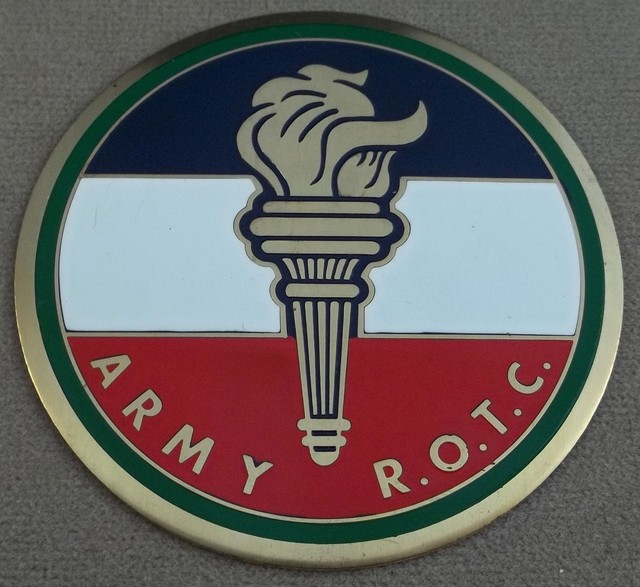 US Army ROTC Self Adhesive Metal Emblem Enamel Finish 3 1/8" | eBay