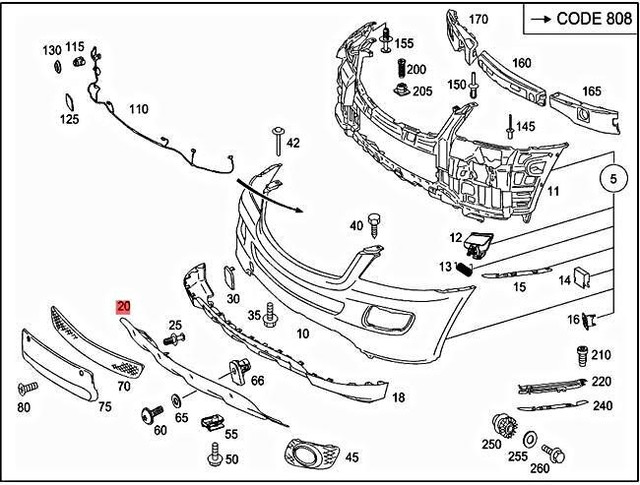 MERCEDES Mercedes-Benz OEM 09-11 Ml350 Front Bumper-lower Shield ...