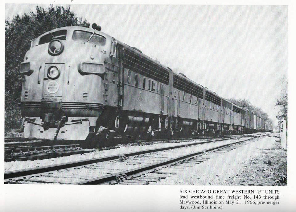 CHICAGO and NORTH WESTERN RAILROAD POWER STEAM TO DIESEL RDC CNW 1900 ...