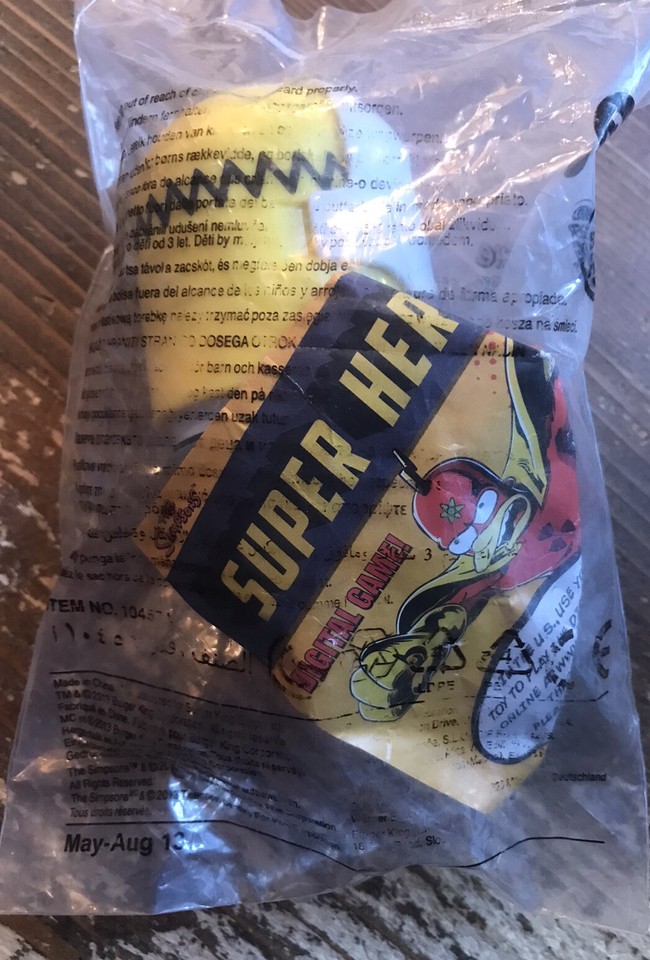 Burger King 2013 Kids Meal The Simpsons Super Heroes Pie Man Homer | eBay