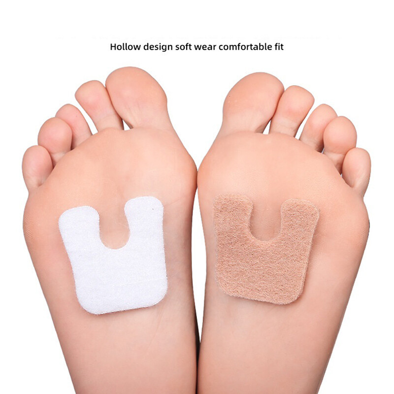 6Pcs Foot Felt Callus Pads U-Shaped Self Stick Foot Cushion Foot Care ...