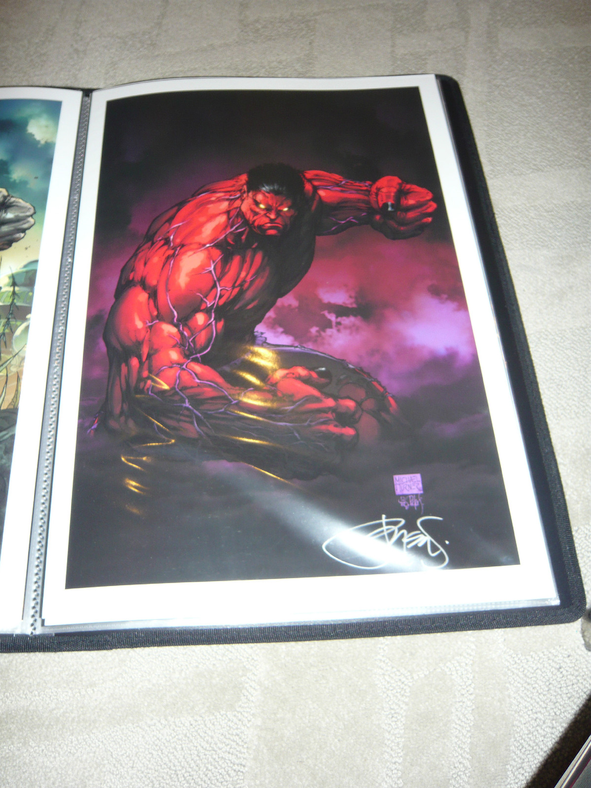 MICHAEL TURNER ASPEN DC MARVEL - RED HULK ART PRINT by MICHAEL TURNER ...