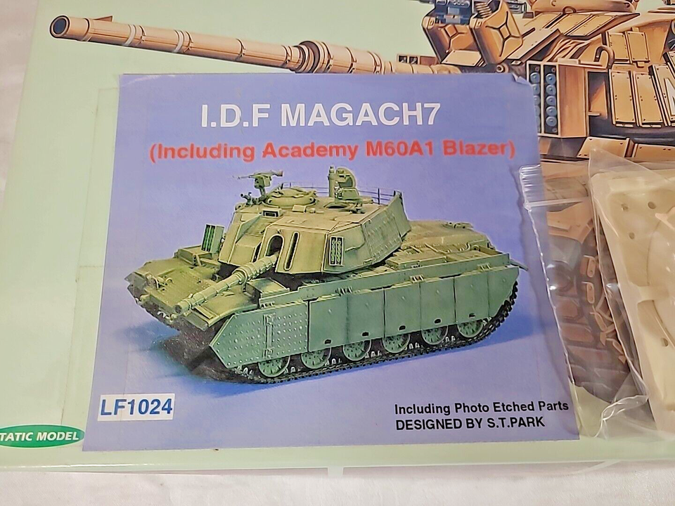 ACADEMY 1/35 SCALE IDF MBT M60A1 BLAZER PLASTIC MODEL KIT #1358 w ...