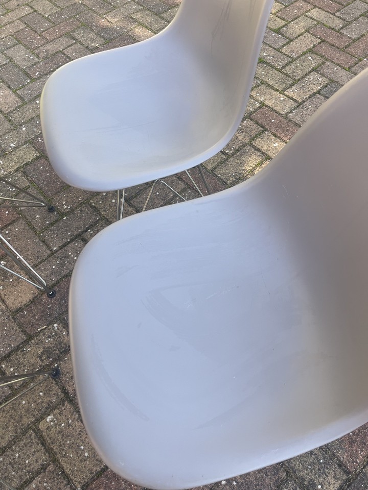 4 genuine dsr charles eames chairs | eBay UK