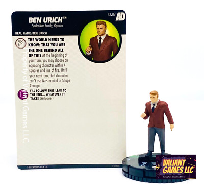 Marvel Heroclix Ben Urich #028 w/ Card Avengers Defenders Set | eBay