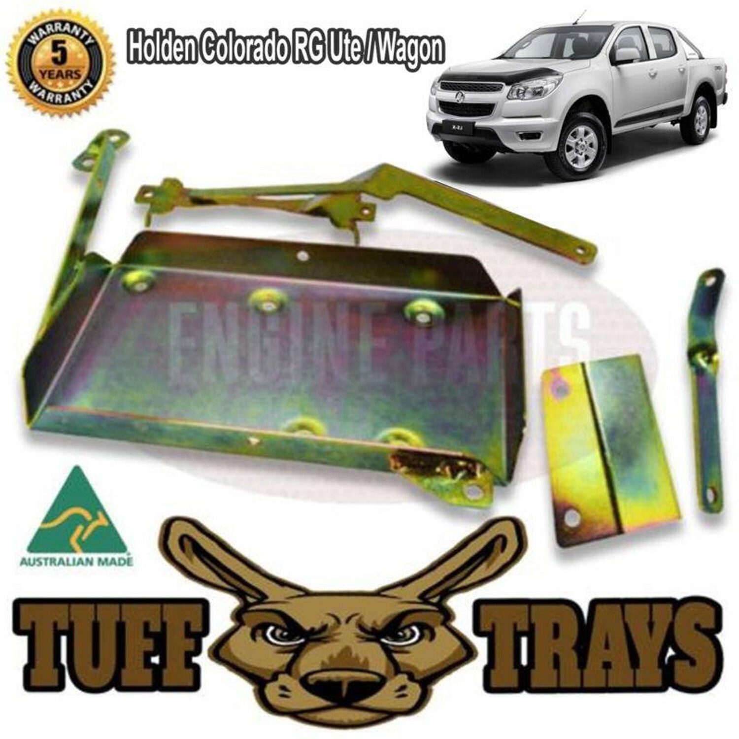TUFF TRAYS HOLDEN COLORADO RG UTE 7 WAGON 2012 - ONWARD DUAL BATTERY ...