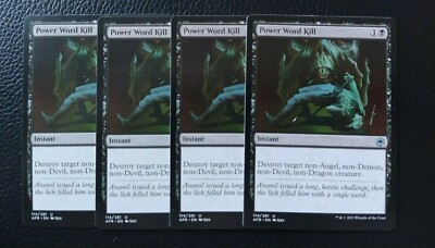 MTG Power Word Kill x4 Adventures in the Forgotten Realms 114/281 NM | eBay