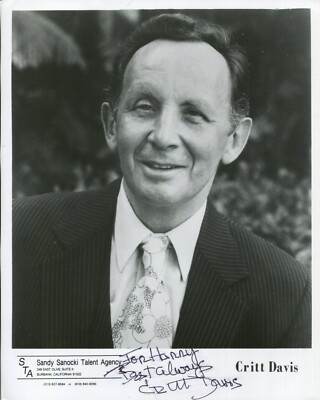 Critt Davis Mannix The Commission Inherit Wind Seventy Signed Autograph ...