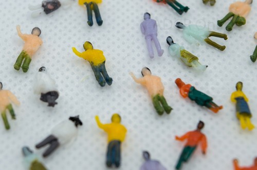 50/100 Pack N Gauge People Figures Characters Plastic Model Railway ...