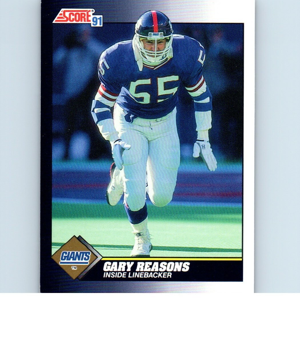 1991 Gary Reasons Giants 482 Score Football Trading Card | eBay