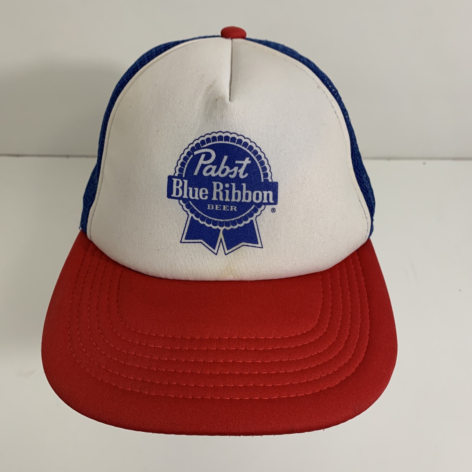 Pabst Blue Ribbon Beer Trucker Hat Mesh Snapback Cap … - Gem