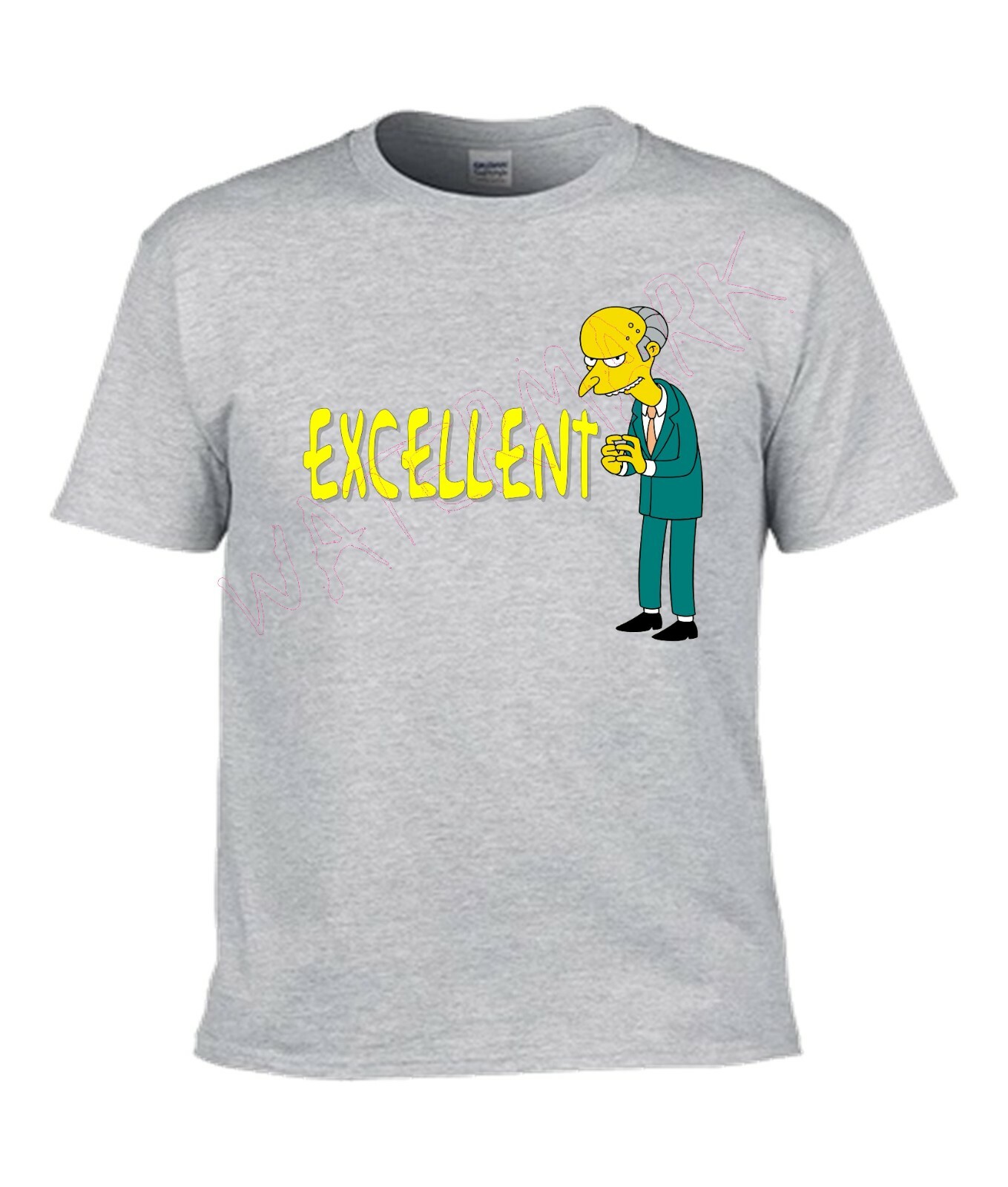 Men's TShirt: The Simpsons: Mr. Burns Excellent Springfield Parody | eBay