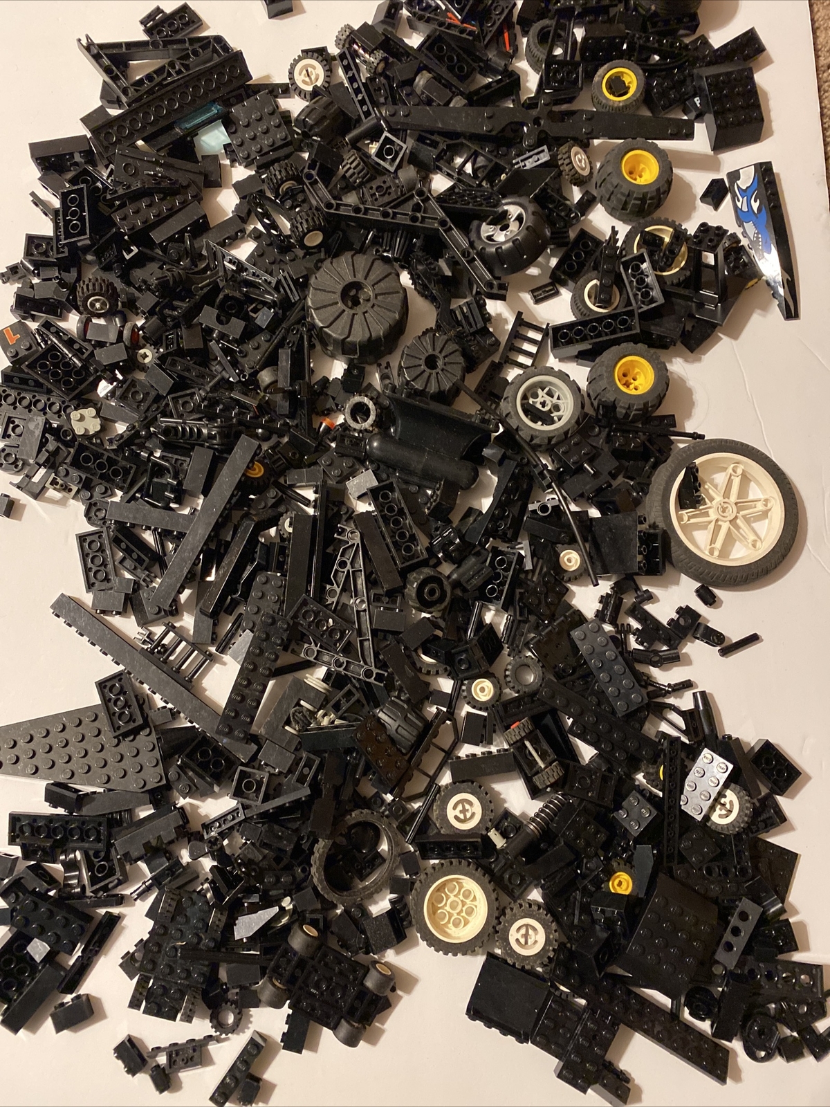 Lot 500 Black Lego Brick Specialty Pieces Building Block Castle Star ...