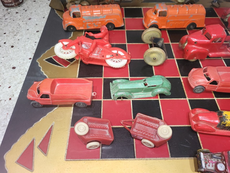 Antique Toys Marx Courtland Auburn Clock Work Tin Plastic Rubber ...