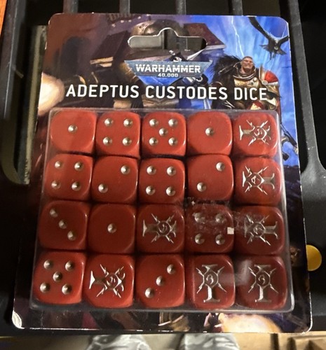 Games Workshop Warhammer 40K ADEPTUS CUSTODES DICE OOP | eBay