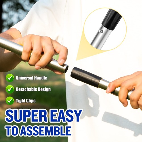 Dog Pooper Scooper for Large Dogs, 3 Pack Adjustable Long Handle Metal ...