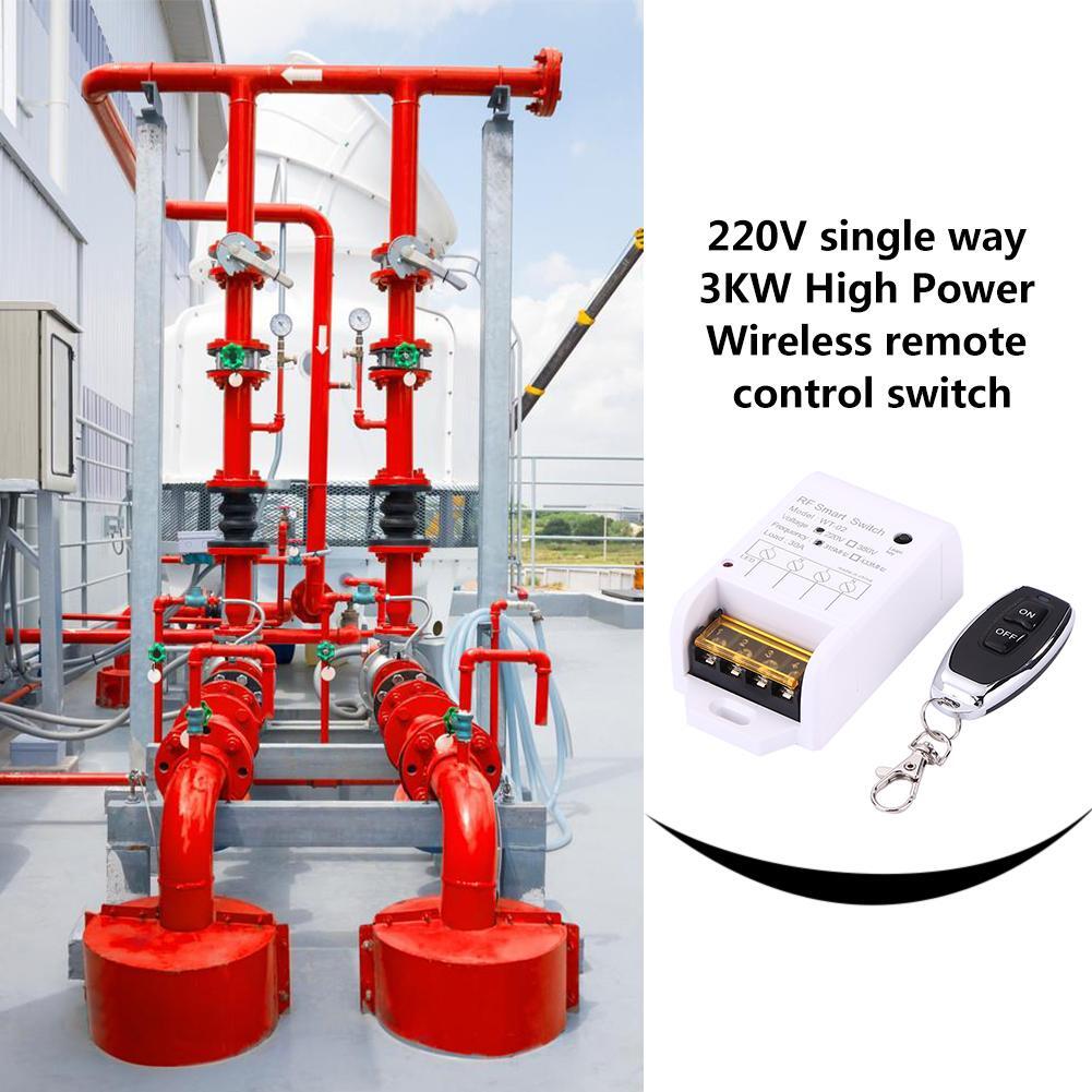 220V 30A 1CH Wireless RF Remote Control Switch Transmitter Module ...