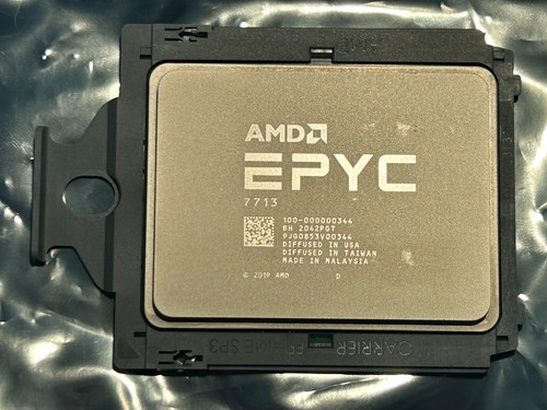 AMD EPYC 7713 100-000000344 2.0GHz 7nm Socket SP3 64-Core Processor ...