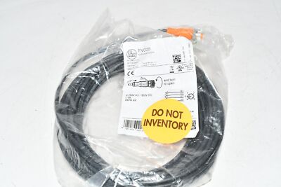 NEW ifm efector EVC003 Cordset, M12 Female Straight, 4 Wire, 5 Pin, 10m ...