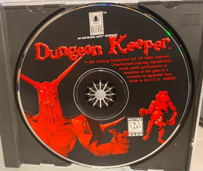 Vintage Dungeon Keeper Evil Is Good 1997 PC Computer Game CD-ROM ...
