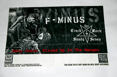 F MINUS CRACK ROCK STEADY SEVEN PROMO POSTER Leftover Crack Choking ...