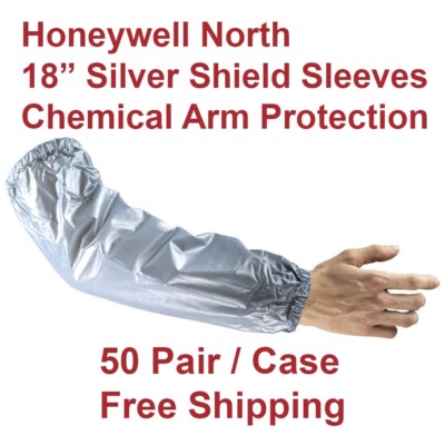 50 PAIR CASE - Honeywell North 068-SSS 18" Silver Shield Sleeves Arm ...