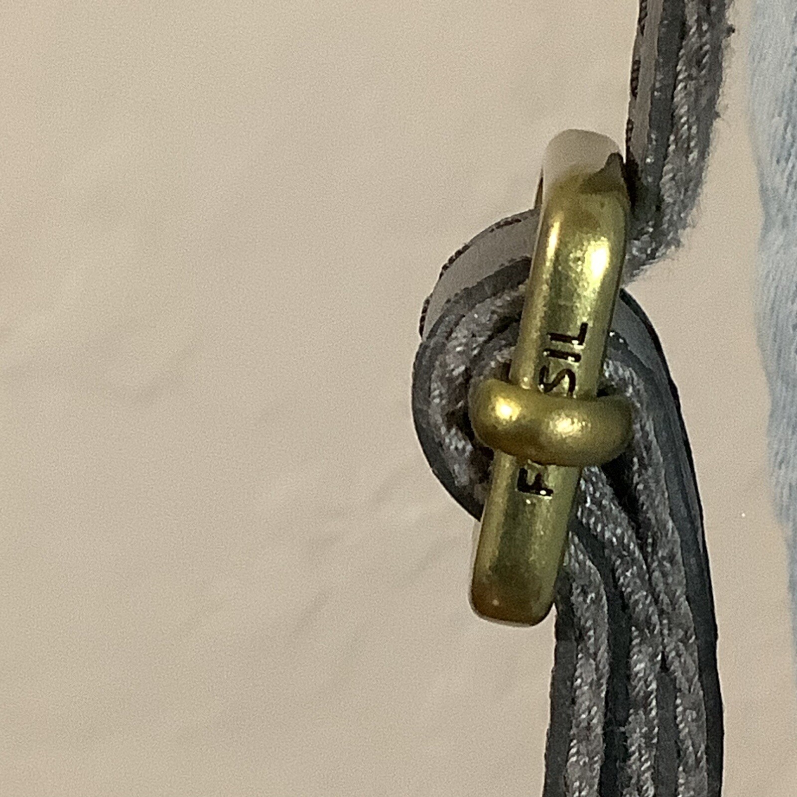 Fossil Kinley Grey Pebble Leather Crossbody to Shoulder Bag 13x10 Clean ...