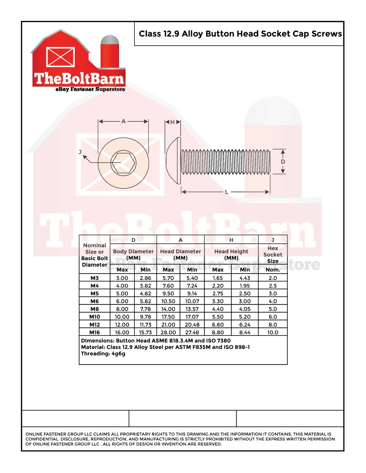 #10-24 Alloy Button Socket Head Cap Screws Bolts Black Oxide (Pick Size ...