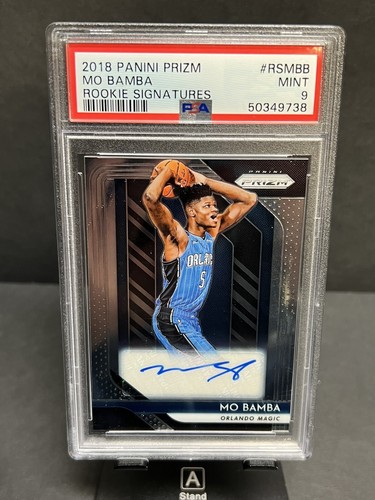 2018-19 Mo Bamba Panini Prizm Signatures #RS-MBB Rookie Auto RC PSA 9 ...