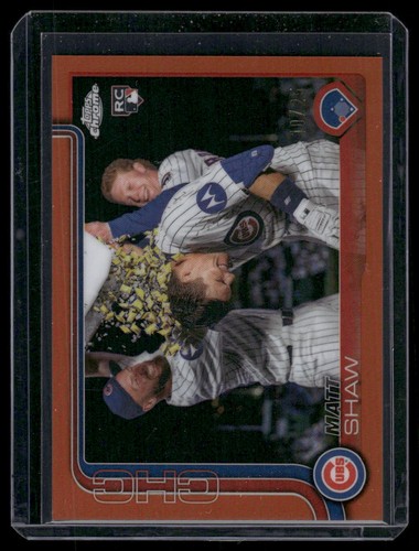 2025 Topps Chrome Update Matt Shaw Image Variation /25 Orange | eBay