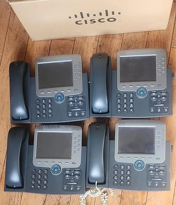 🔥Lot 4 Cisco Unified IP Phone CP-7975G VOIP Office Phone w/30 day ...