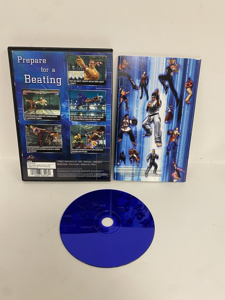 PS2 Playstation 2 Black Label Video Game VIRTUA FIGHTER 4 Complete w ...