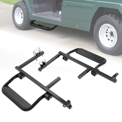 2PCS Black Nerf Bars / Running Boards for EZGO RXV 2008+ Gas/Electric ...