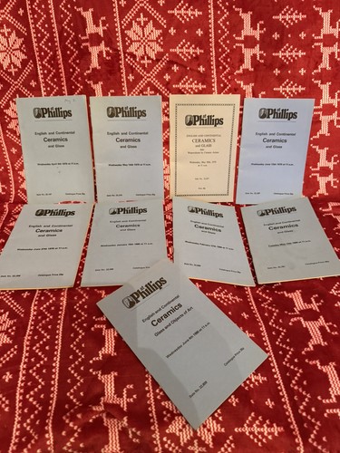 Job Lot 9 x Phillips Auction Catalogues - Ceramics 1979/80 | Others ...